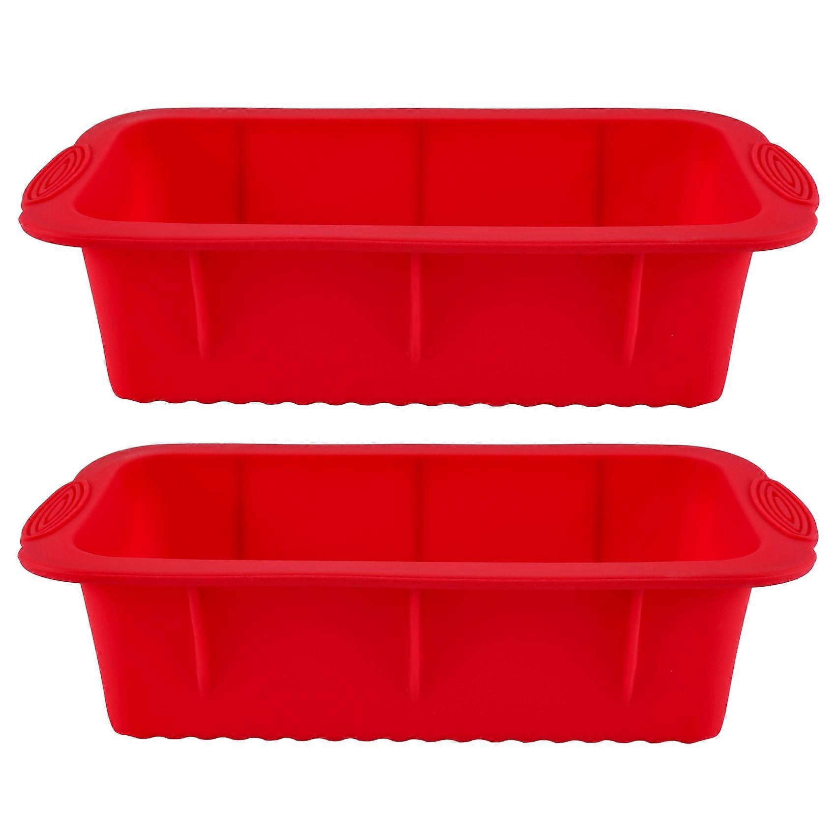 Silicone Loaf Tins Set of 2,Bread Tins for Baking,Non Stick Baking Tray ...