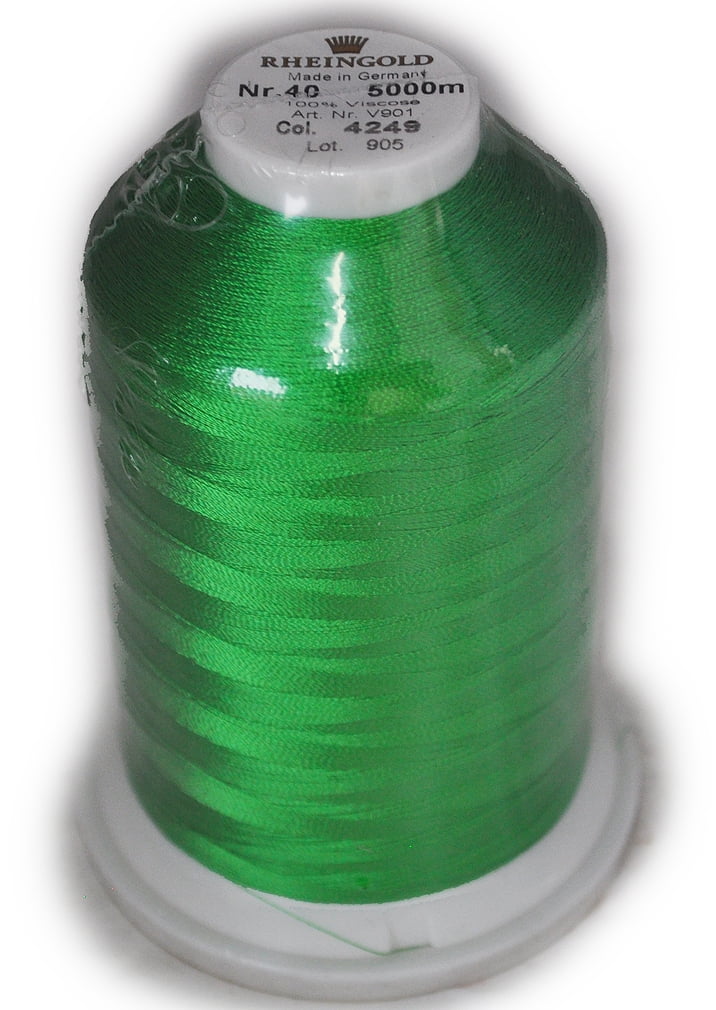 Maderia Thread Rayon 4249 Dark Lime Green 901404249 - Walmart.com