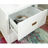 Linon Lakelyn 2-Drawer Rolling File Cabinet, White Finish - Walmart.com