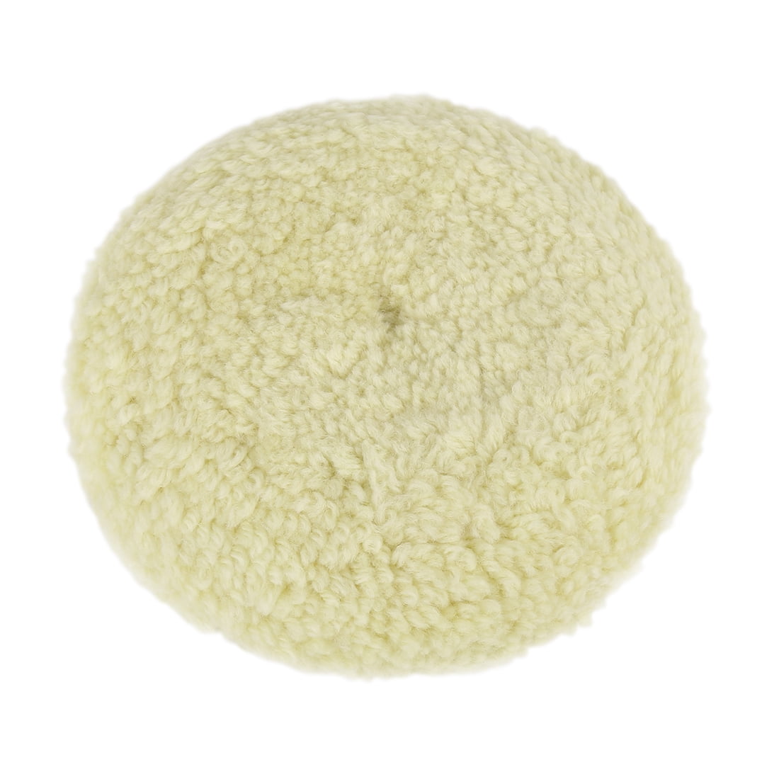 6 Inch Beige Pure Wool Single-side Wool Buffing Pad Compound Cutting ...