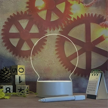 Transparent Led Light Message Note Board Home Memo Prompt Writing ...