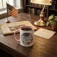 Coffee Mug, Ceramic Coffee Mug, Usa Patriotic Floral Print, 11 Oz ...