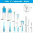 TSV 16pcs Bottle Cleaning Brush Set, Long Handle Bottle Cleaner for ...