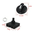 2 Sets Rotary Speed Switch for Electric Heater Fan Control, 4-Position ...