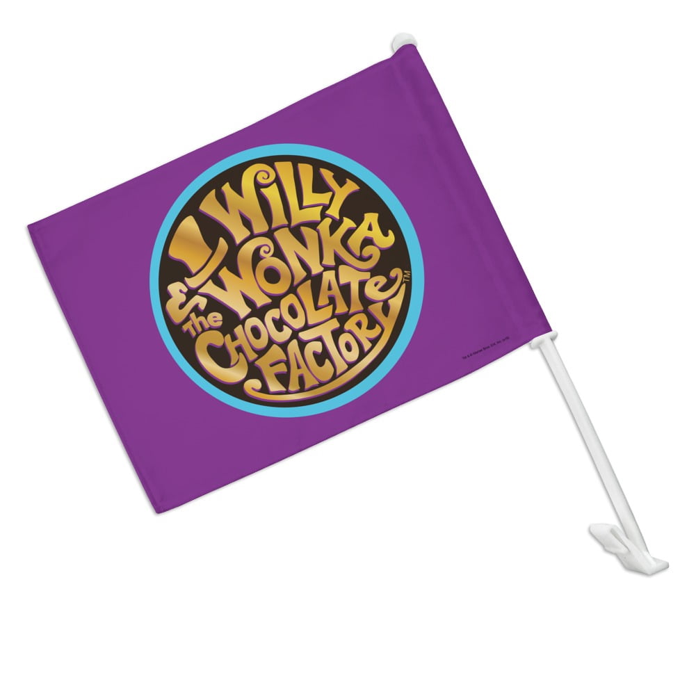 Willy Wonka and the Chocolate Factory Logo Car Truck Flag with Window ...