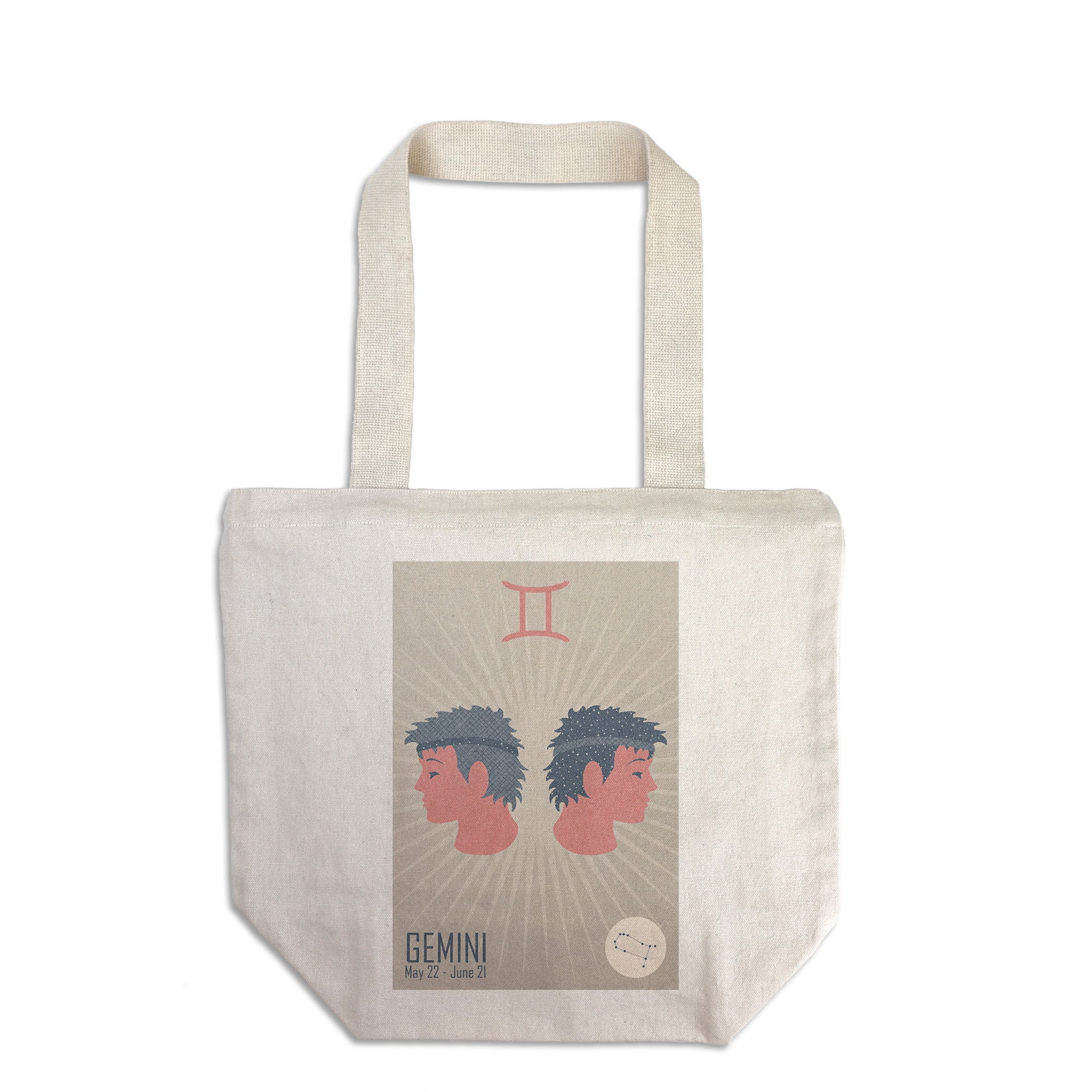 Gemini, Woven Zodiac (100% Cotton Canvas Reusable Tote Bag) - Walmart.com