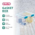 Sterilite 32 Qt Clear Bins, Stacking Storage with Gasket Lid, 12 Pack ...