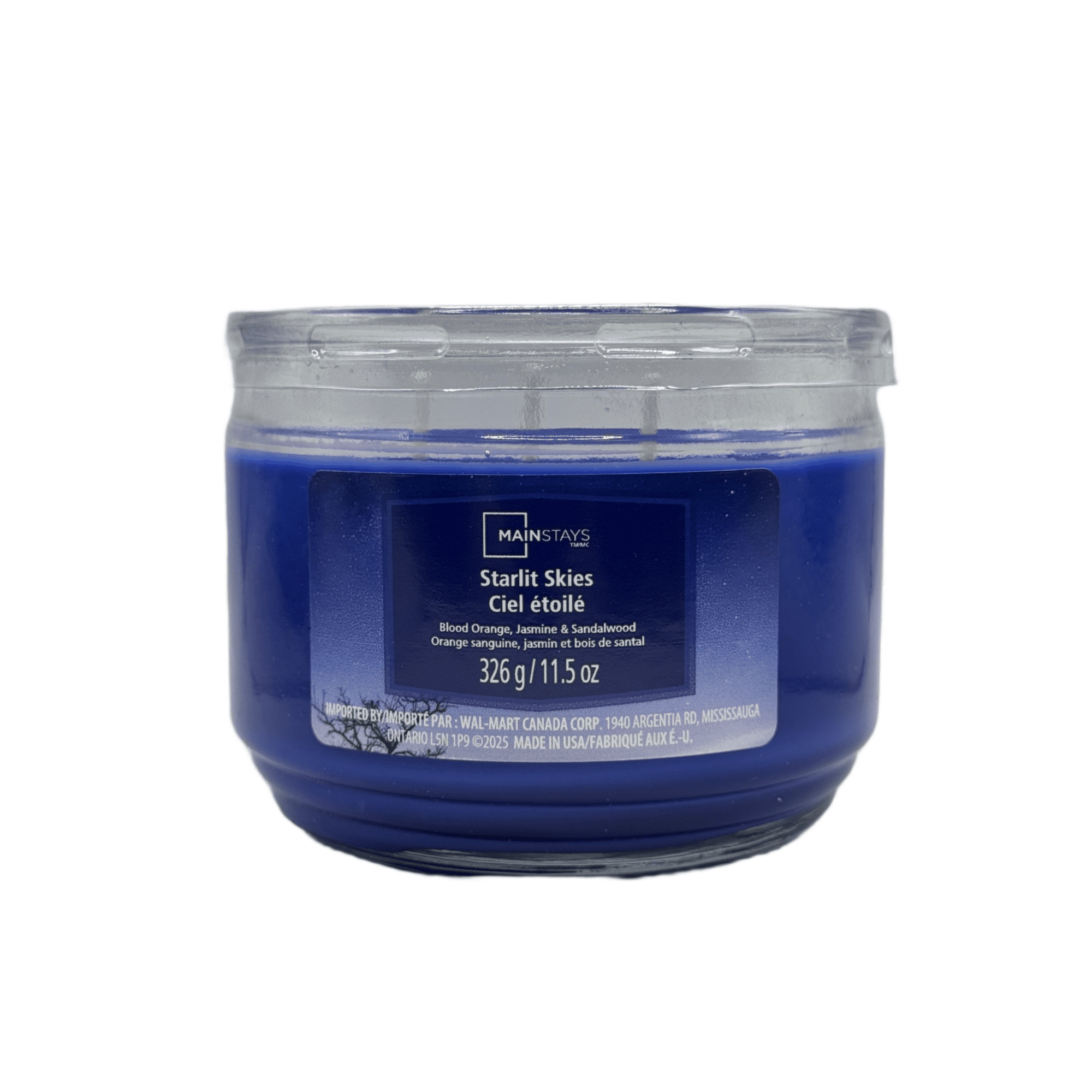 Click here for Mainstays Pl Starlit Skies Scented 3-Wick Glass Ja... prices