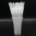 Flexible Clean Party Extra Long Drinking Bendy Straws 100 Pcs Plastic ...