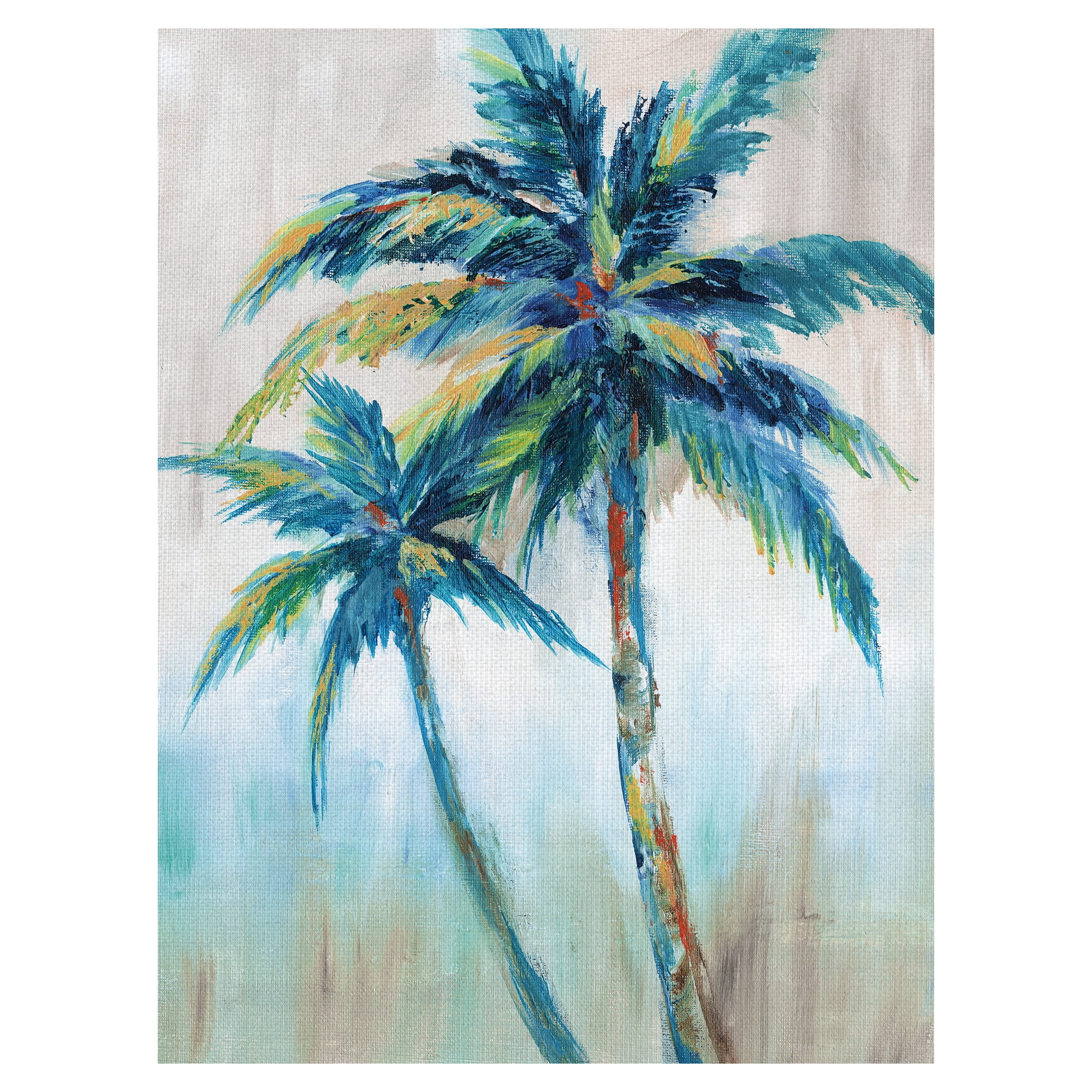 Masterpiece Art Gallery Palm Tree Breeze II by Nan Canvas Art 30" x 40 ...