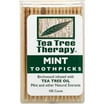 Tea Tree Therapy Antiseptic Mint Toothpicks, Freshens Breath, 100 Ct ...