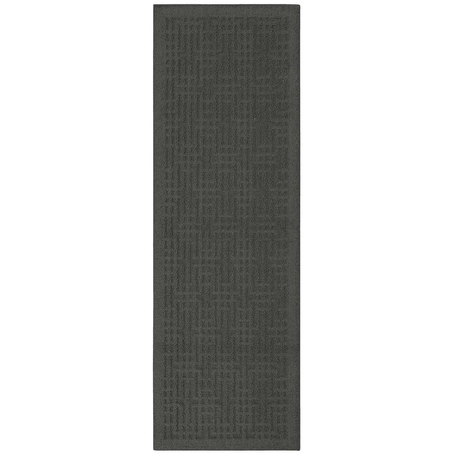 Click here for Hometrends Staircase Grey Polyester Accent Rug 24... prices