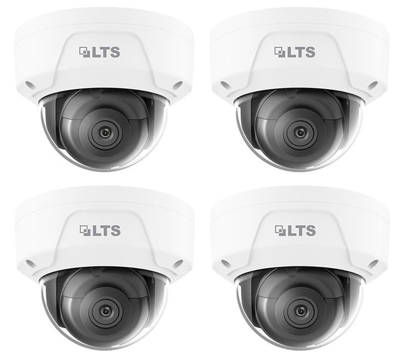 (4 Pack) LTS-CMIP7342W-28M Network IP67 IK10 HD 4MP 2.8mm Wide Angle ...