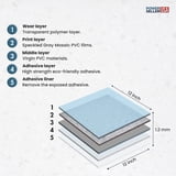 PowerSellerUSA Vinyl Self Adhesive Floor Tiles, 20 Pcs 12" x 12" with 1 ...