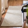 SAFAVIEH Micro-Loop Braylon Traditional Floral Wool Area Rug, Ivory ...