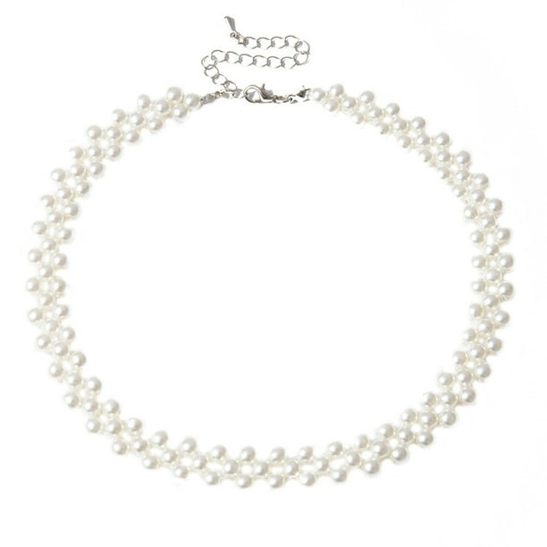 Pearl Necklace Fashion Clavicle Chain Simple Neck Chain Lady Neck ...