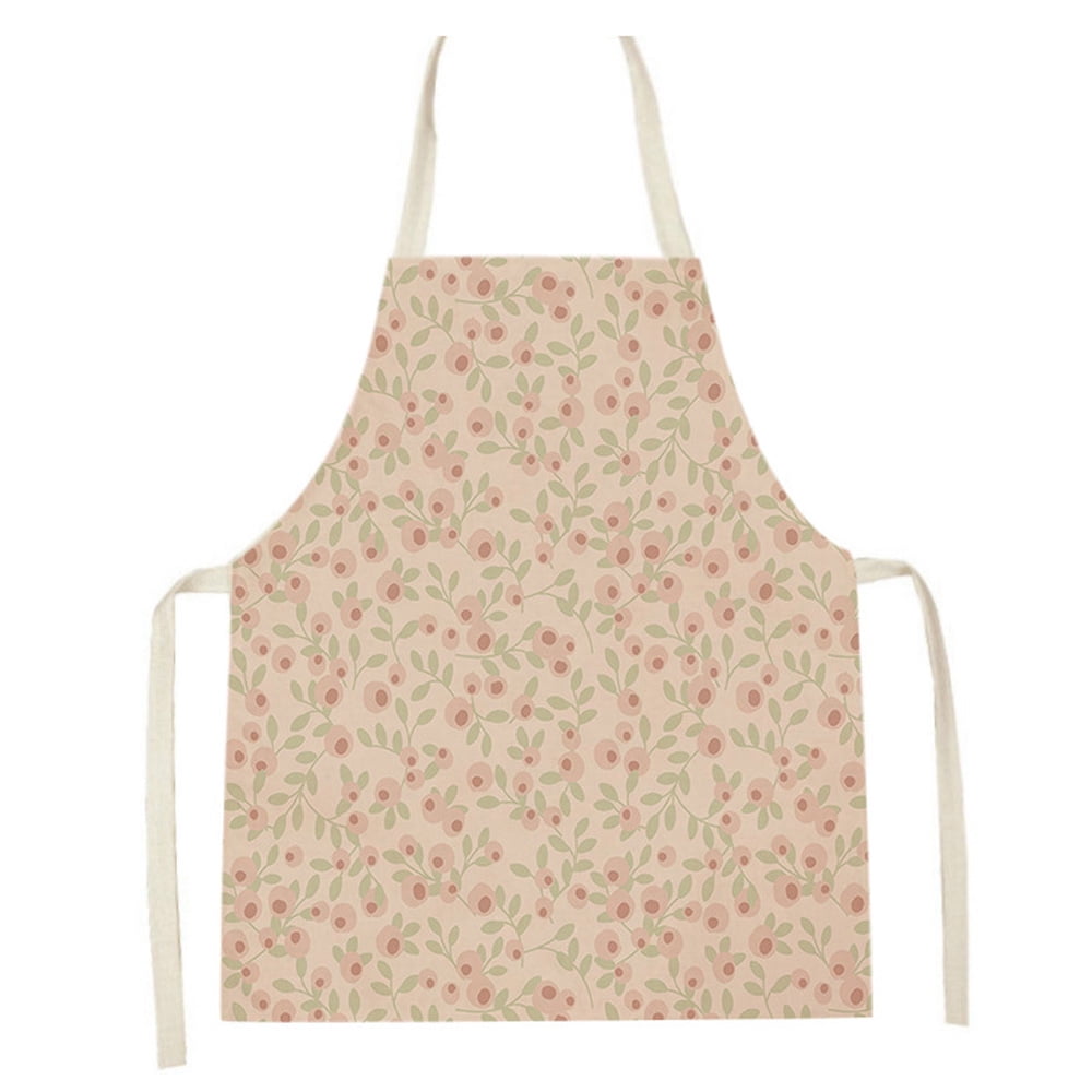 Pastoral floral kitchen apron floral linen apron children's apron ...