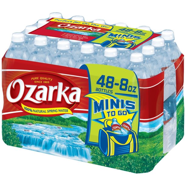 OZARKA 100% Natural Spring Water 48-8 fl. oz. Bottles - Walmart.com