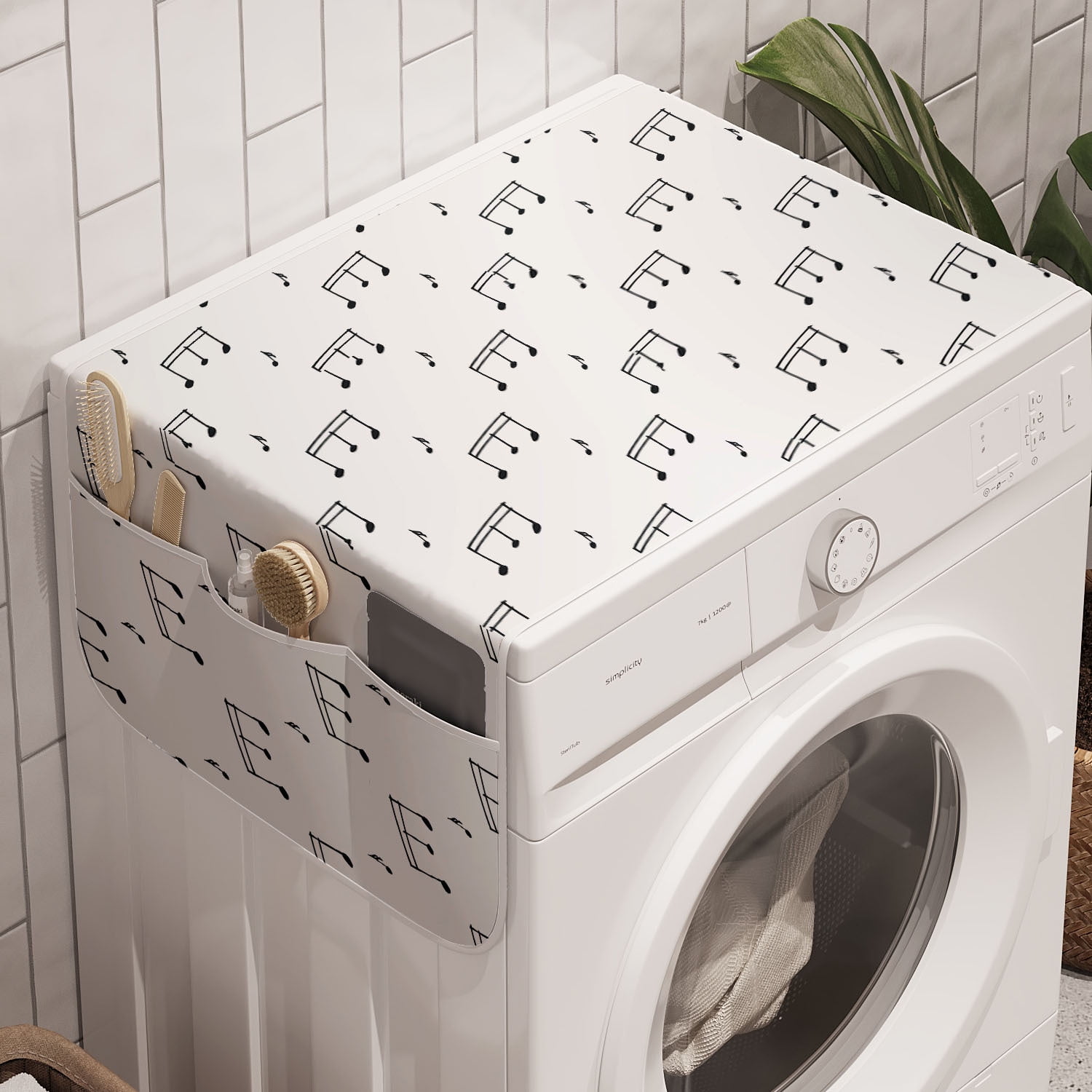 Music Washing Machine Organizer, Musical Notes Theme Melody Sonata ...