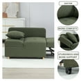 Sleeper Sofas Couch with Pull Out Bed for Living Room,3-in-1 Small ...
