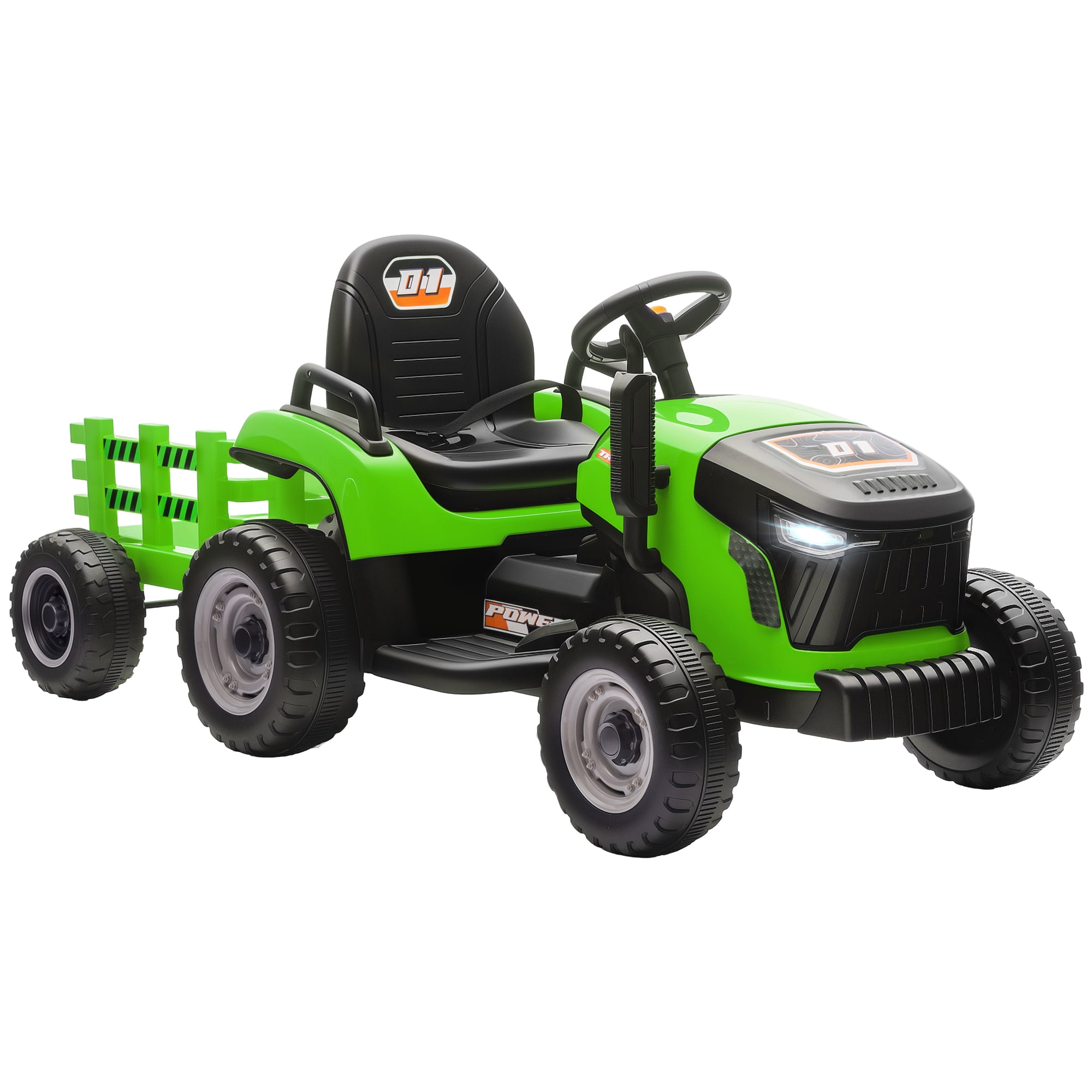 Click here for Qaba Tracteur Pour Enfants Avec Trailor  Voiture P... prices