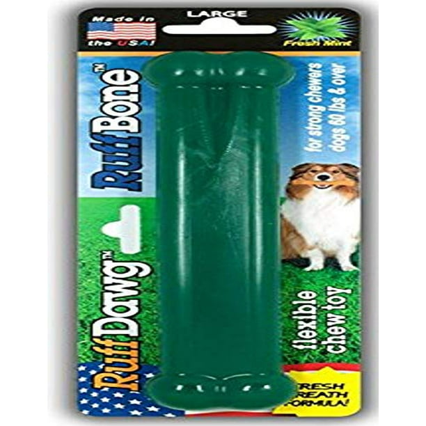 Ruff Bone Mint Flavored Chew Toy, Large - Walmart.com