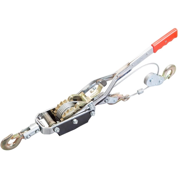 Torin T32054 Big Red Come-Along Double Gear Hand Cable Puller with 3 ...