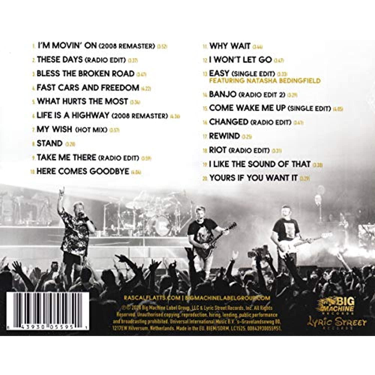 Rewind Rascal Flatts Album Cover