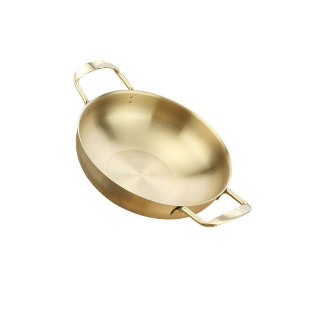 Stainless Steel Paella Pan Gratin Pan Soup Stock Pot Pot Mini Cookware ...