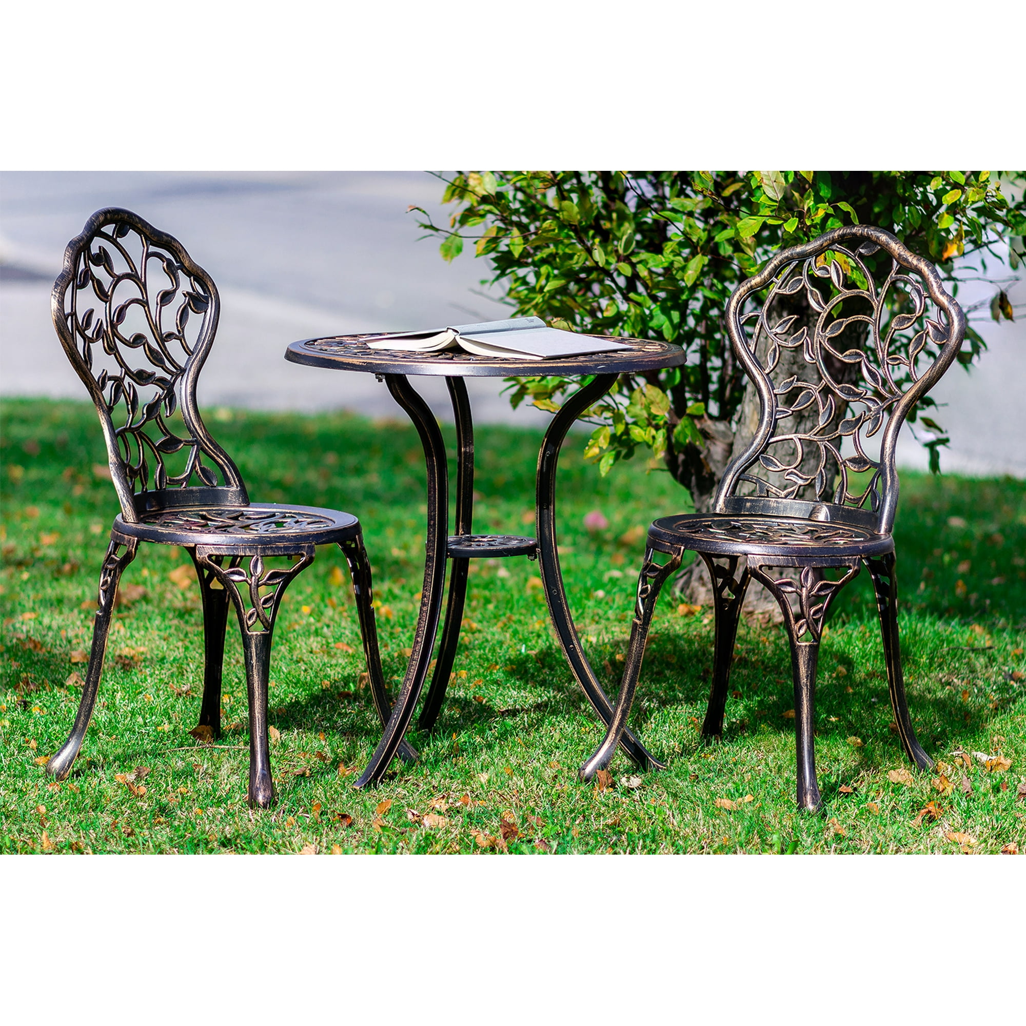 Click here for Hi-Line Gift 3 Pcs Bronze Bistro Set prices
