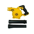 DEWALT 20V MAX Compact Jobsite Blower - Battery Cordless Leaf Blower ...