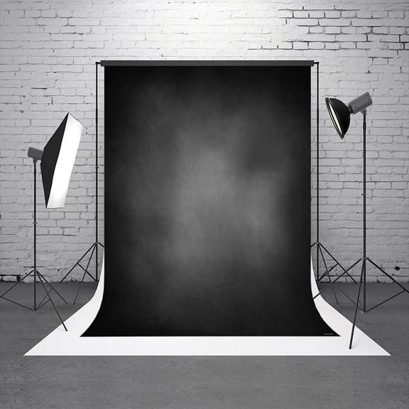 LS Photography 10x20 ft Black Photo Backdrop Background for Photo Video ...