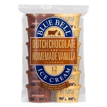 Great Value Vanilla Ice Cream Cups, 36 fl oz, 12 Pack - Walmart.com