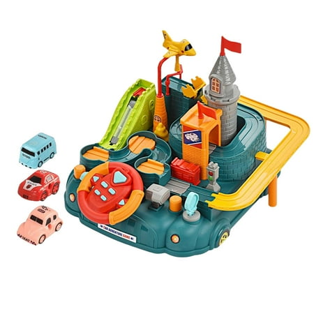 Toy Car Play Set 6 Settings Car Obstacles game for Preschool toy Track ...