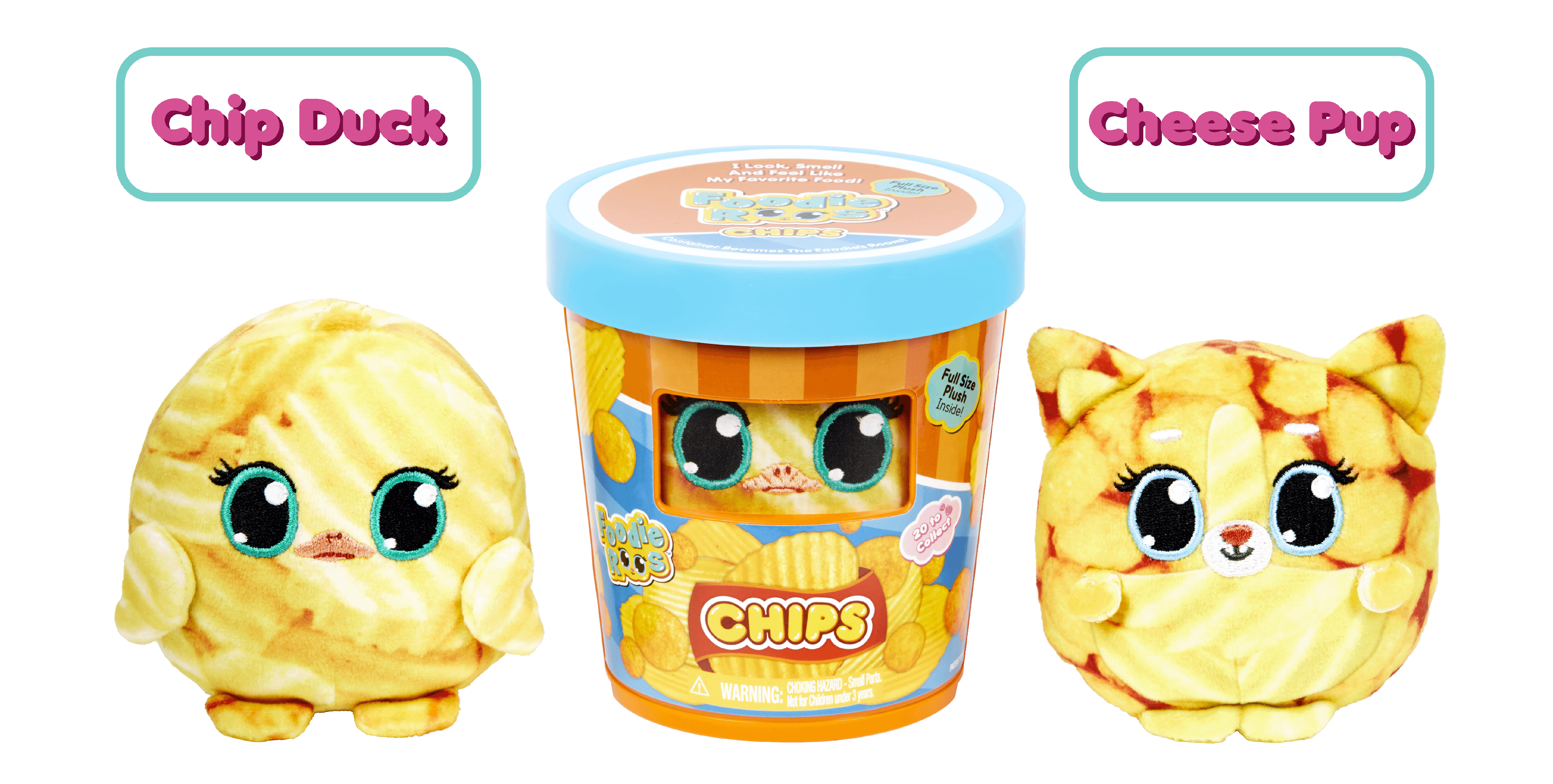 Foodie Roos - Snack-a-Roo Plush Chips Edition - Surprise Squeezable ...