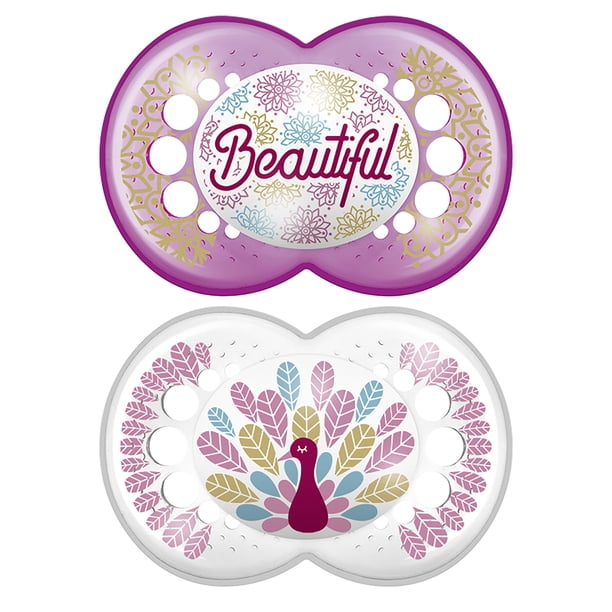 MAM Original Pacifier, 16+ Months, Girl, 2 pack - Walmart.com - Walmart.com