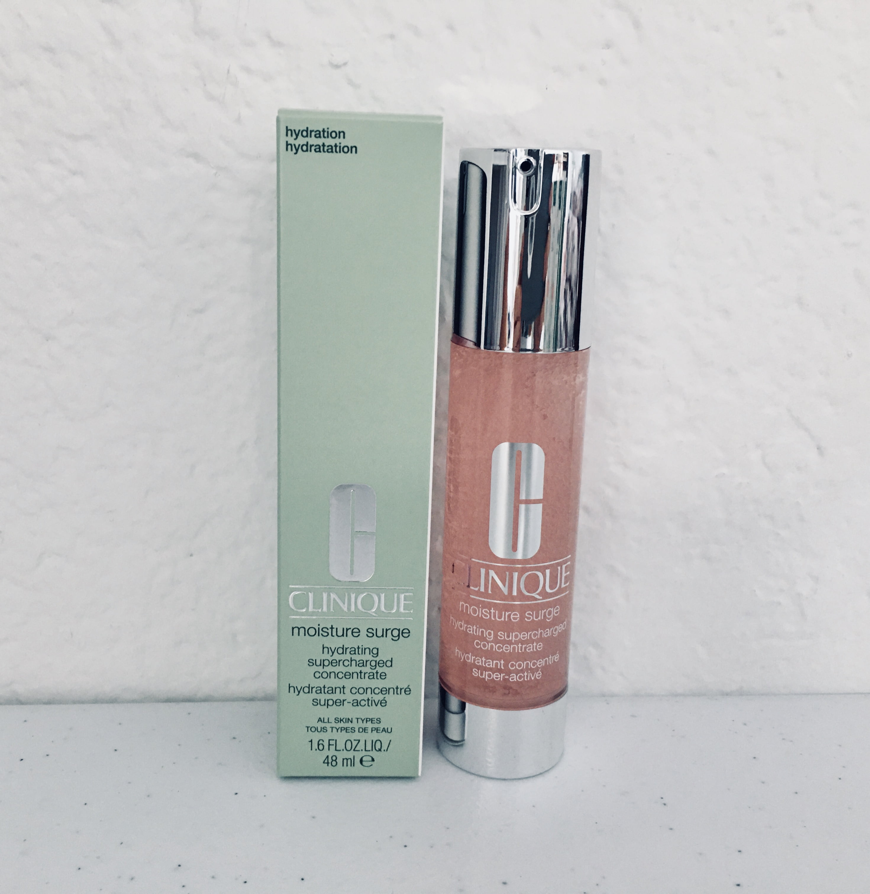 Clinique Moisture Surge Hydrating Supercharged Concentrate *Full Size *New in Box *1.6 oz / 48 ...