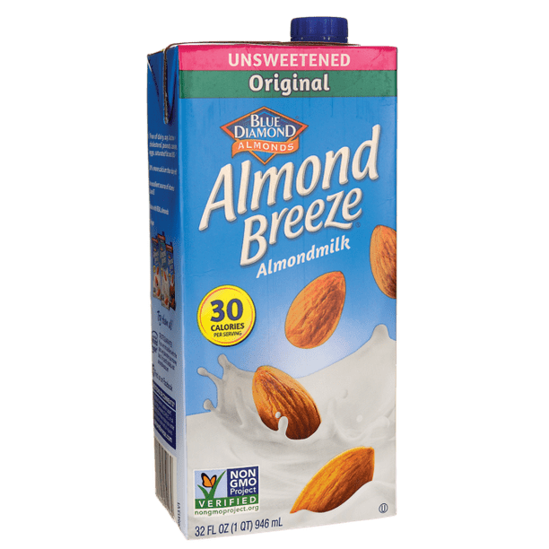 Almond Breeze Unsweetened Original Almondmilk - Walmart.com