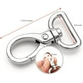 4 PCS 3/4 Inch Swivel Push Gate Snap Hooks Lobster Claw Metal Clasps ...