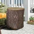 Willwolf 16.5"H Outdoor Faux Oak Stump Cover Cement Simulation Tree ...