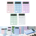 12 Digits Electronic Calculator Colorful and Functional Desk Calculator ...