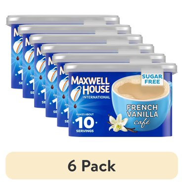 (6 Pack) Caffe D'Vita French Vanilla Cappuccino, 16 oz Canister - Walmart.com