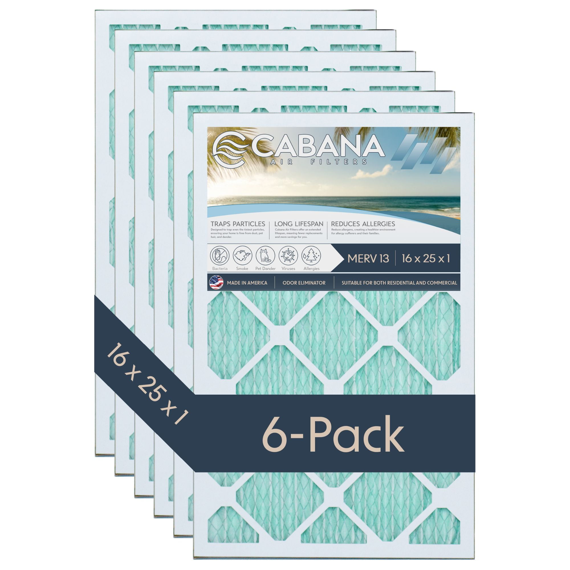 Click here for Cabana Air Filters 6 Pack Hvac Furnace Filter  Mer... prices