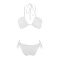 Kpoplk Sexy Floral Bikini Sets For Women Micro Thong Bikini High Cut Two Piece Womens Swimsuits