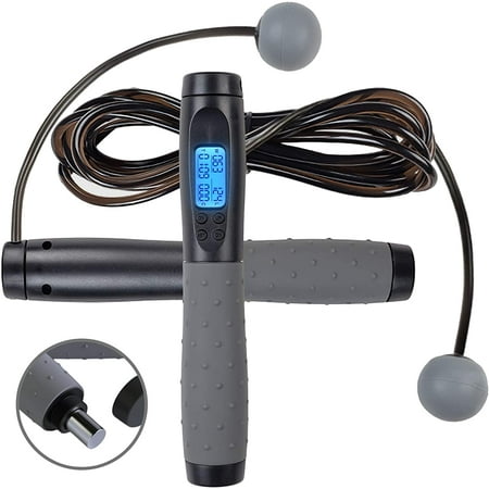 Jump Rope, Digital Weighted Counting Jumping Rope for Fitness ...