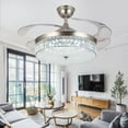 Urbanest 3-Light Modern Crystal LED Ceiling Fan Lighting Kit - Walmart.com