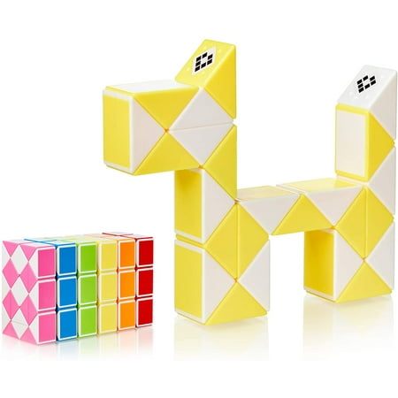 FFIY Magic Snake with 24 Blocks - Fidget Cube for Kids - Snake Fidget ...