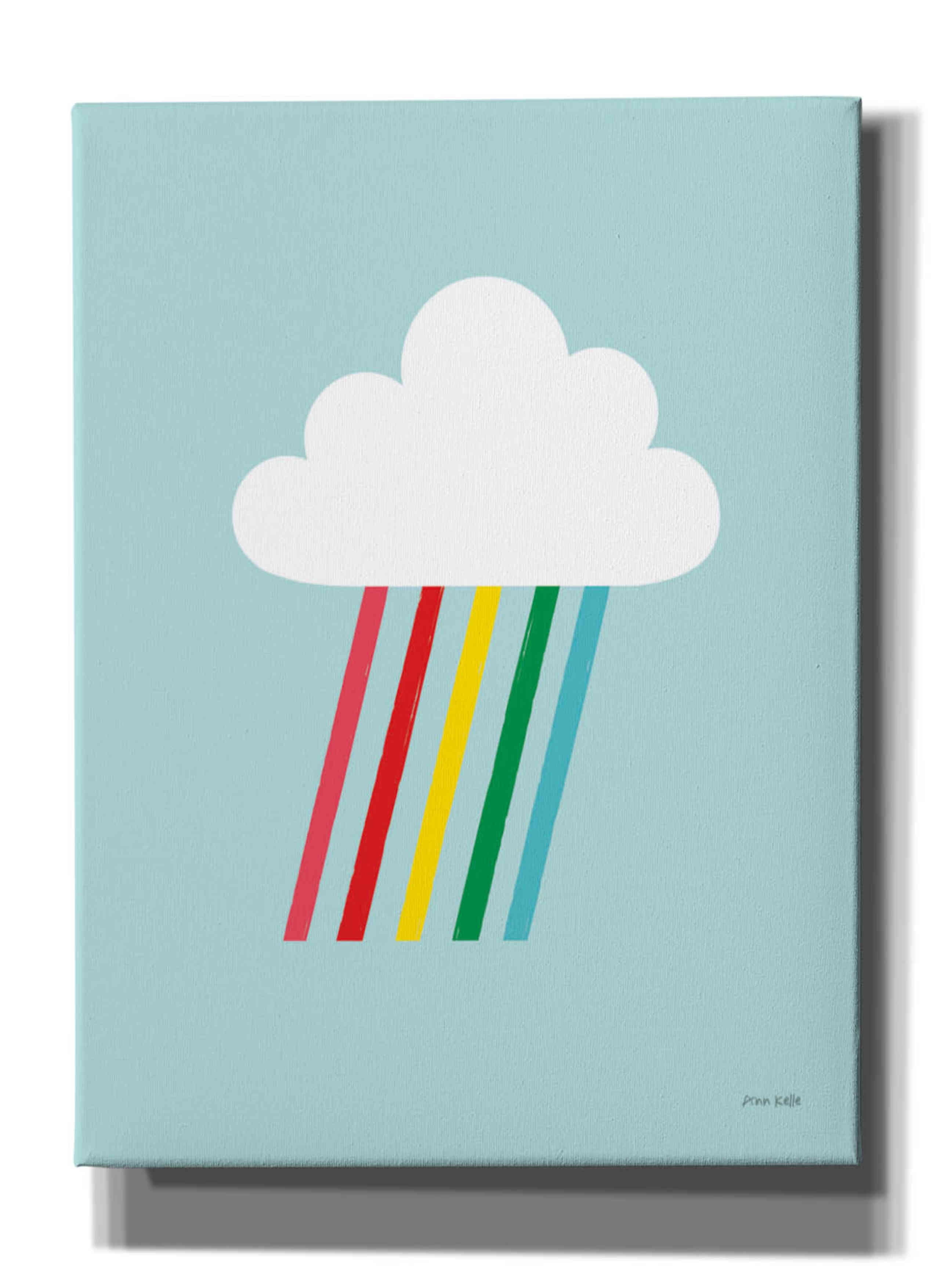 Epic Graffiti 'Rainbow Rays II' by Ann Kelle Designs, Canvas Wall Art ...