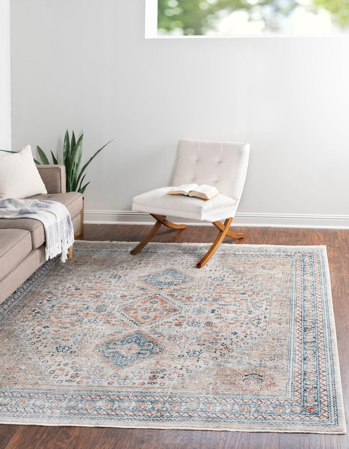 Rugs.com Newport Collection Rug – 8' Square Multi Medium Rug Perfect ...