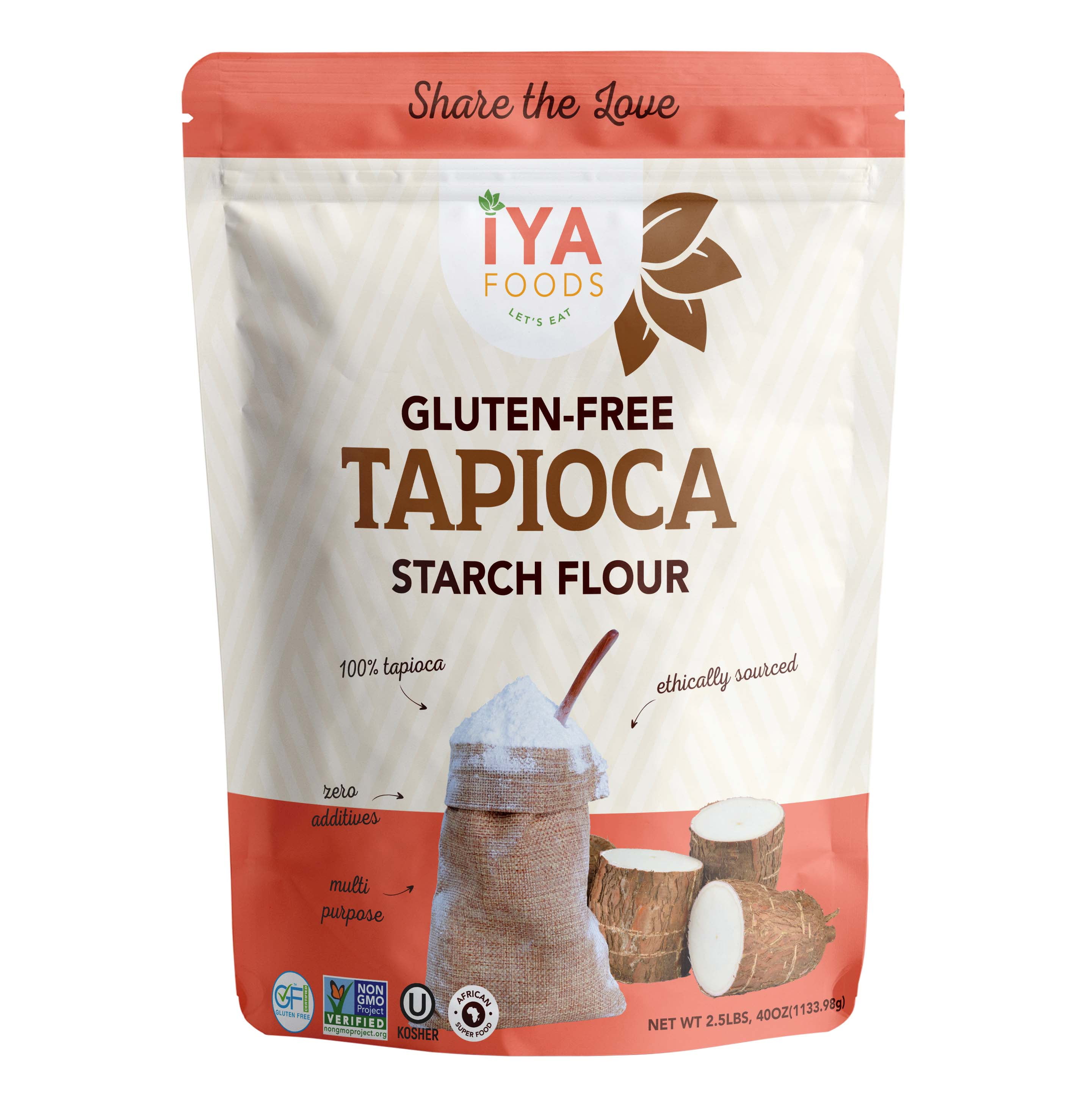Iya's Premium Tapioca Flour (Also Known as Tapioca Starch) 2.5 lbs ...